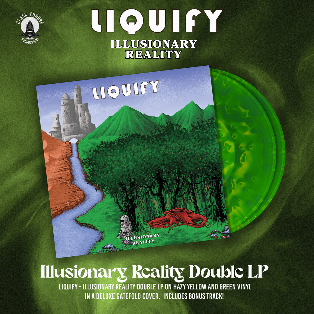 LIQUIFY - Illusionary Reality 2LP – Black Throne Productions